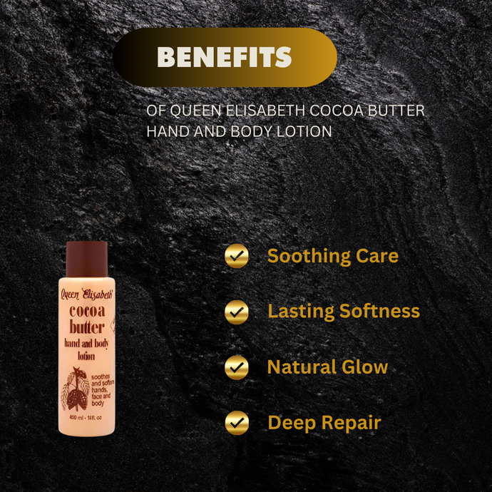 Queen Elizabeth Cocoa Butter Lotion 14oz – usbeautybazaar