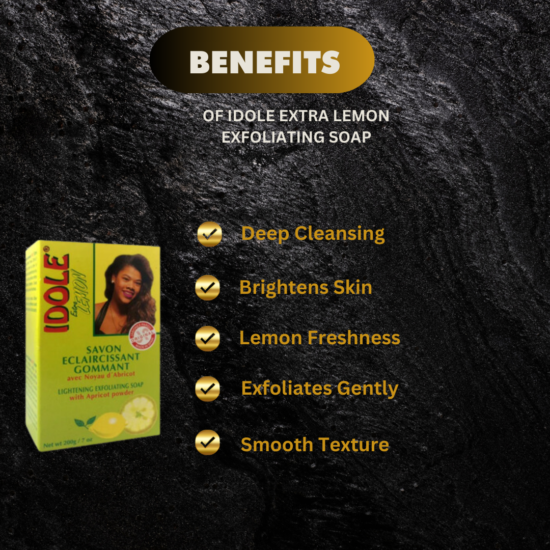 Idole Extra Lemon Exfoliating Soap 7 oz / 200g – usbeautybazaar