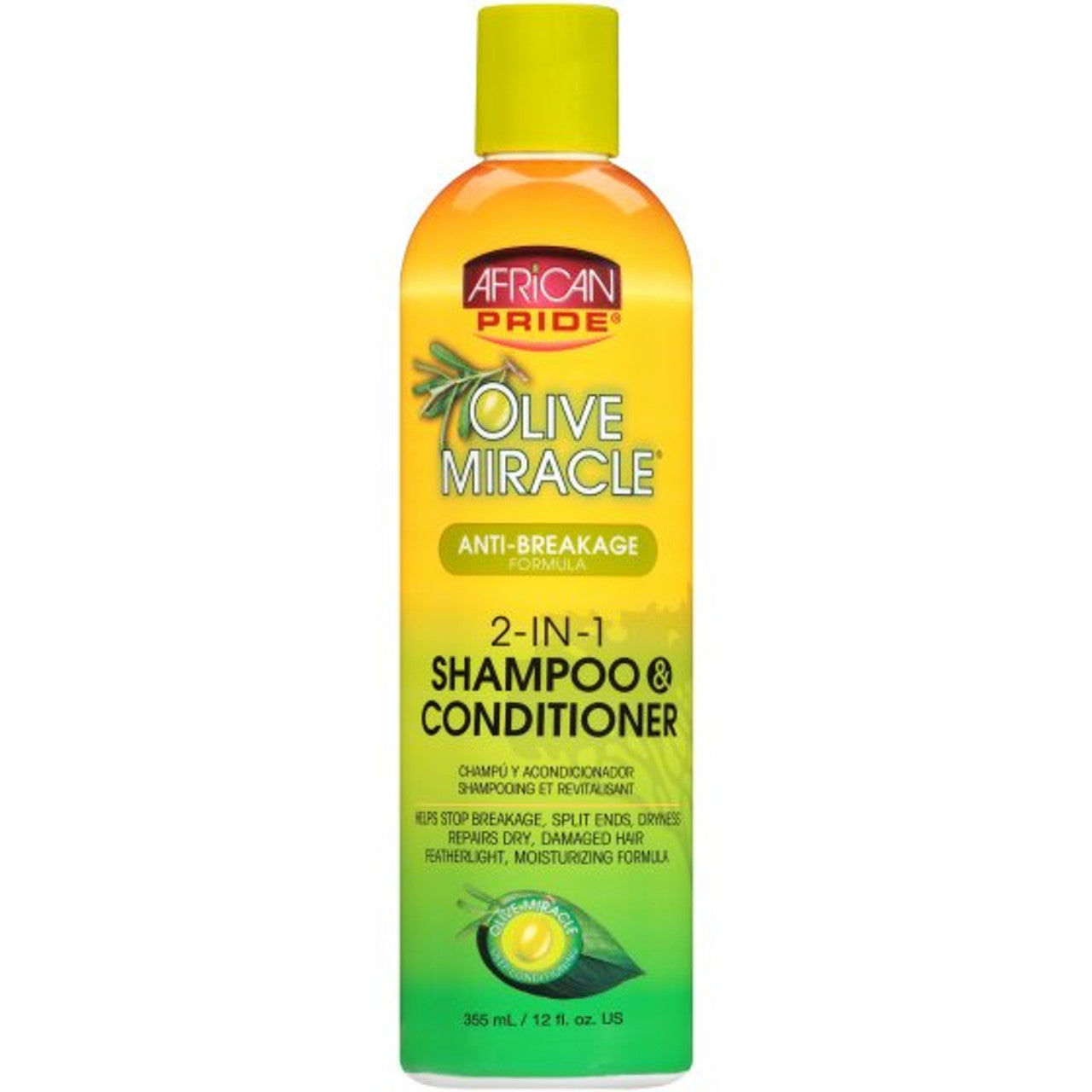 African Pride Olive Miracle 2-in-1 Shampoo 12 oz – usbeautybazaar