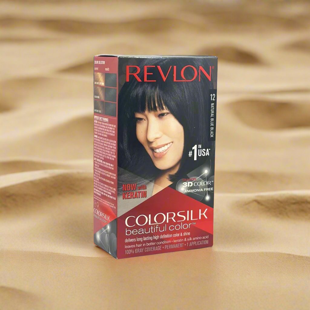 Revlon 3D Colorsilk Natural Blue Black N12 - 8oz — usbeautybazaar